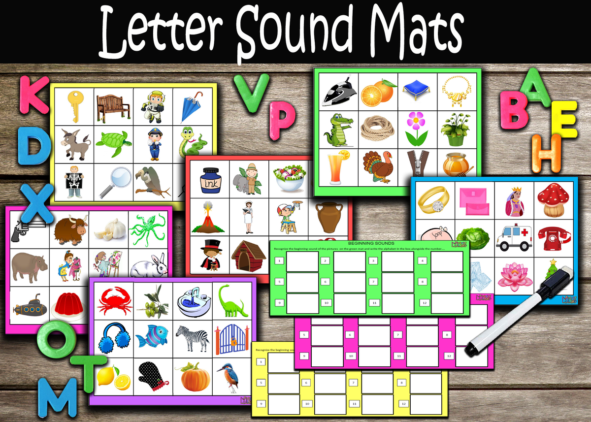 LANGUAGE - LETTER SOUND MATS – Monkey Minds