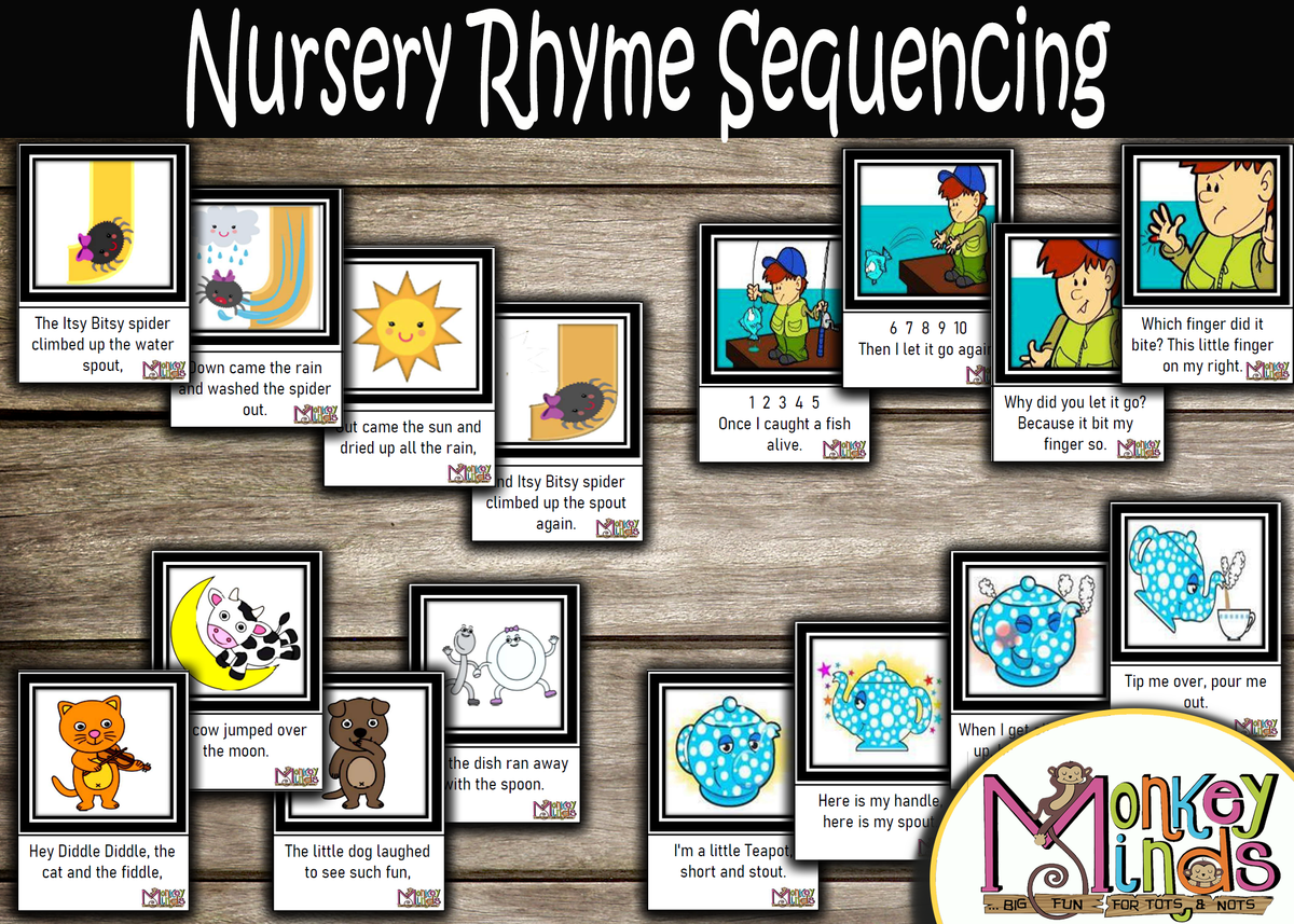 ORDER & SEQUENCE - NURSERY RHYME SEQUENCING – Monkey Minds